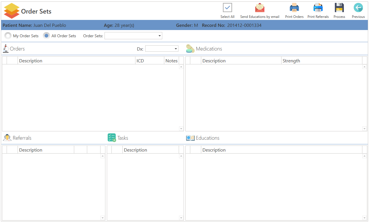 Advanced Progress Note / Orders / Order Set : EHRez Help Center - English