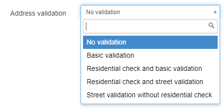 UPS address validation level options details [Information] : Support for Smarter Fulfillment