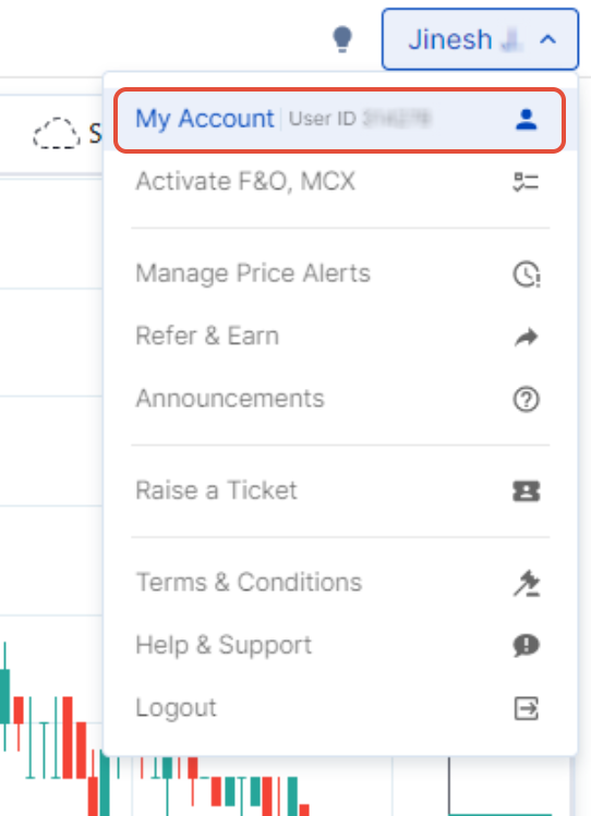 1 Go To My Account From Upstox Application 1 Go To My Account From Upstox Application