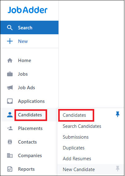 How to log a direct referral in Jobadder : support