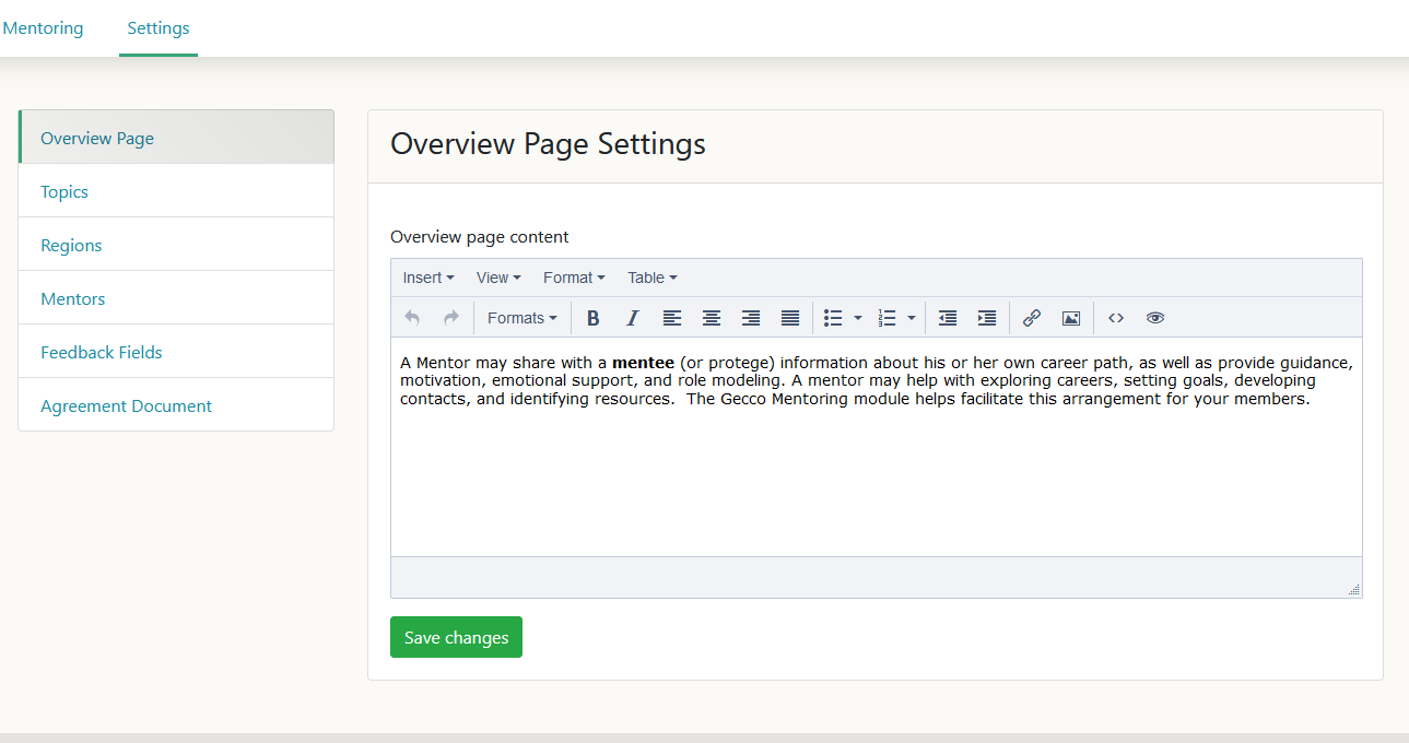 Mentoring : Gecco Software