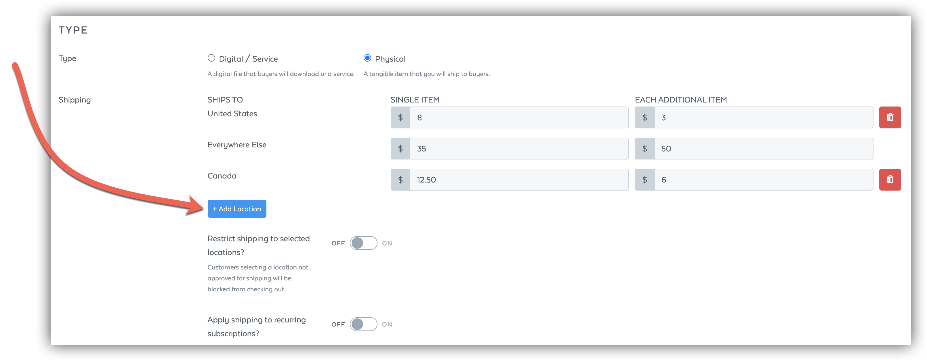 Setting up Shipping & Handling in SamCart : SamCart Knowledge Base