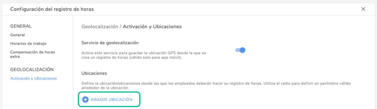 Activar la geolocalización (para versión móvil) : Knowledge Base