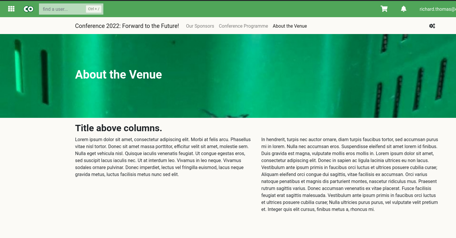 Adding confence sub pages : Gecco Software