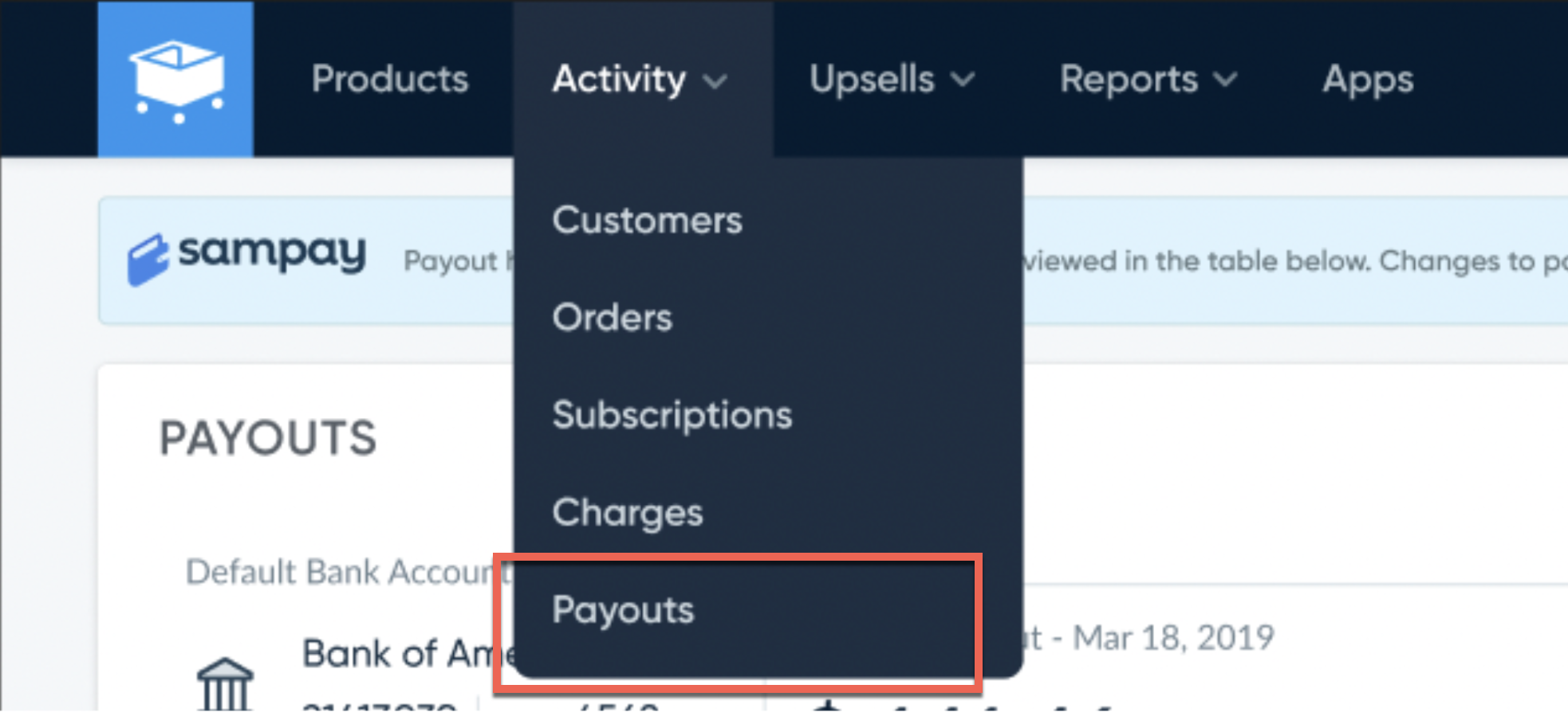 Payouts : SamCart Knowledge Base
