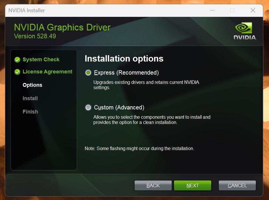 How to update the NVIDIA graphics driver : Dental Support
