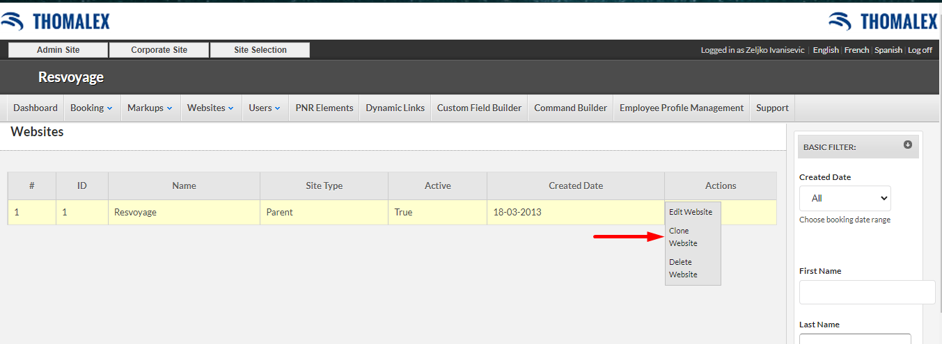 How to setup corporation : Thomalex Support