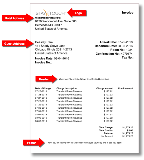 Invoice Footer Template