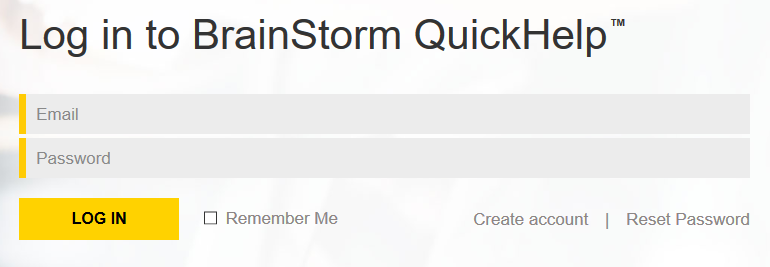Reset your QuickHelp password : QuickHelp™ Support Center