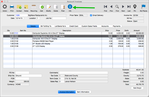 Transaction Record Info : Accountek Solutions Inc