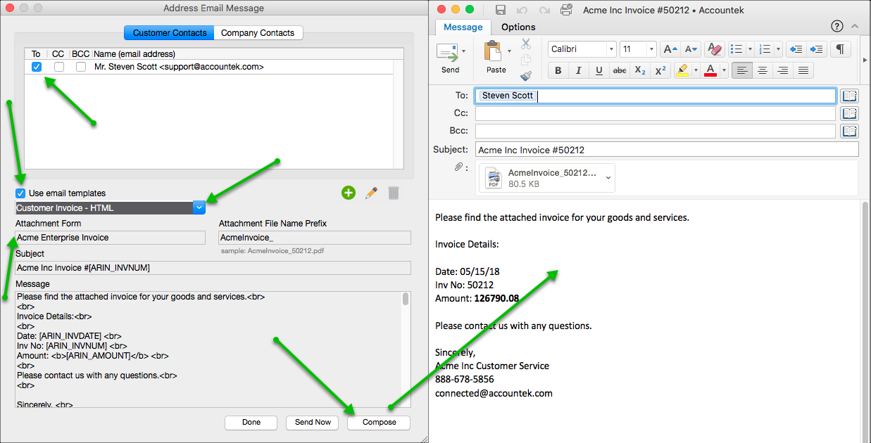 How to Create and Use Email Templates : Accountek Solutions Inc