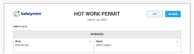 Issuing / Approving a Permit to Work : Help