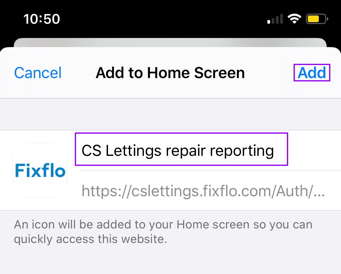 Fixflo Web-App On Your Phone (For iPhone) : Fixflo helpdesk