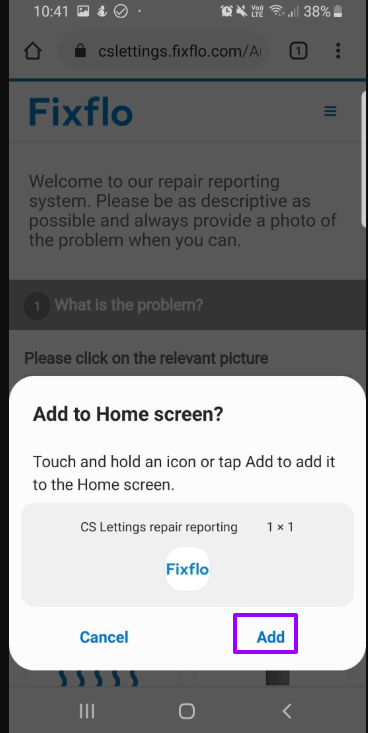 Fixflo Web-App On Your Phone (For Android) : Fixflo helpdesk