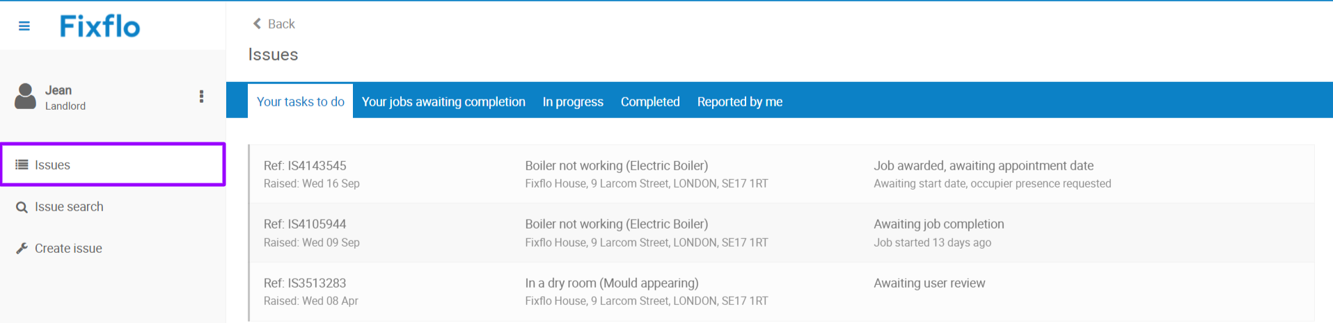 Landlords - what do they see? : Fixflo helpdesk