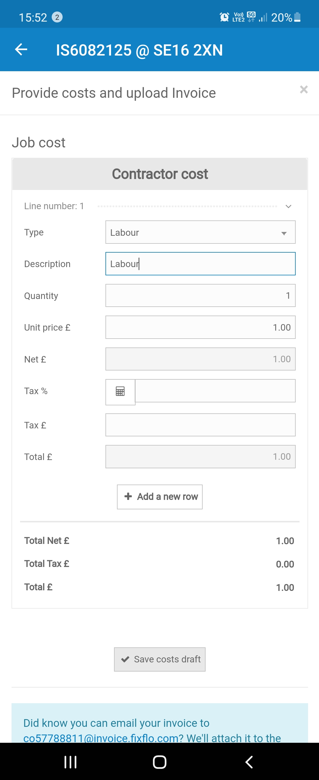 How contractors can invoice using the Fixflo app : Contractor help