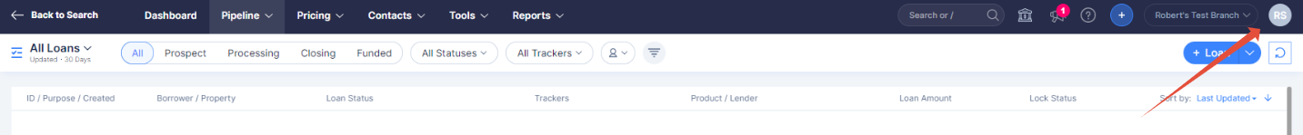 User Settings : ARIVE.Next