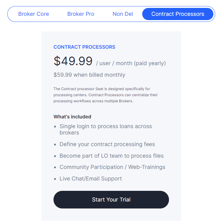 ARIVE Fees Cost Pricing : ARIVE.Next