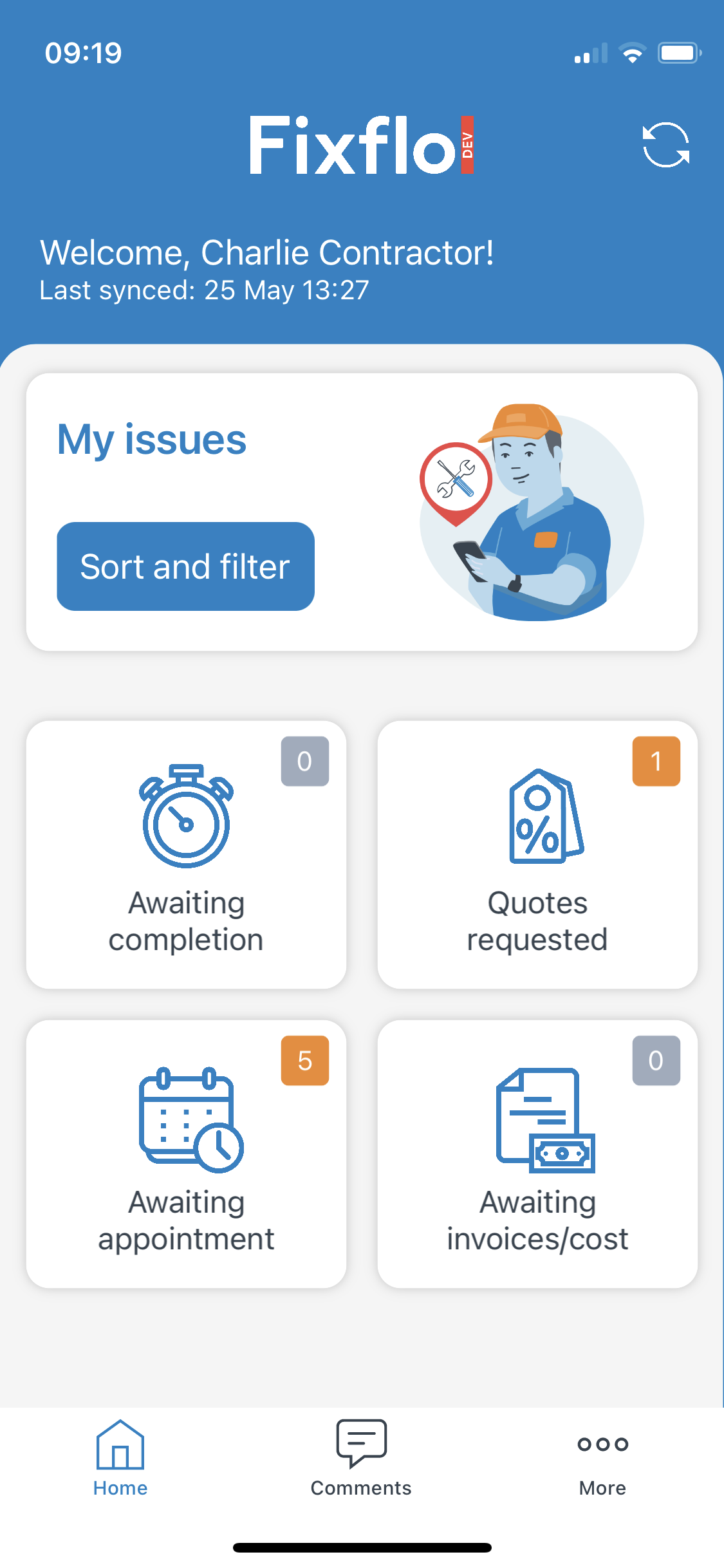 How contractors can invoice using the Fixflo app : Contractor help