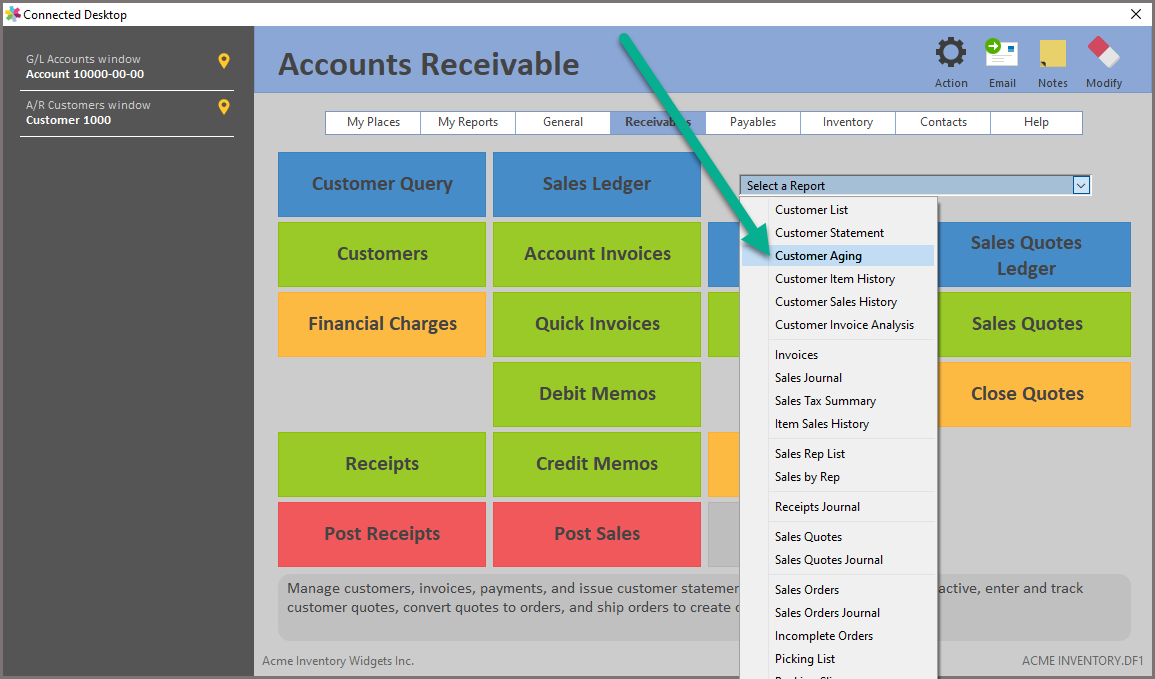 Accessing Connected Accounting and ERP Reports : Accountek Solutions Inc
