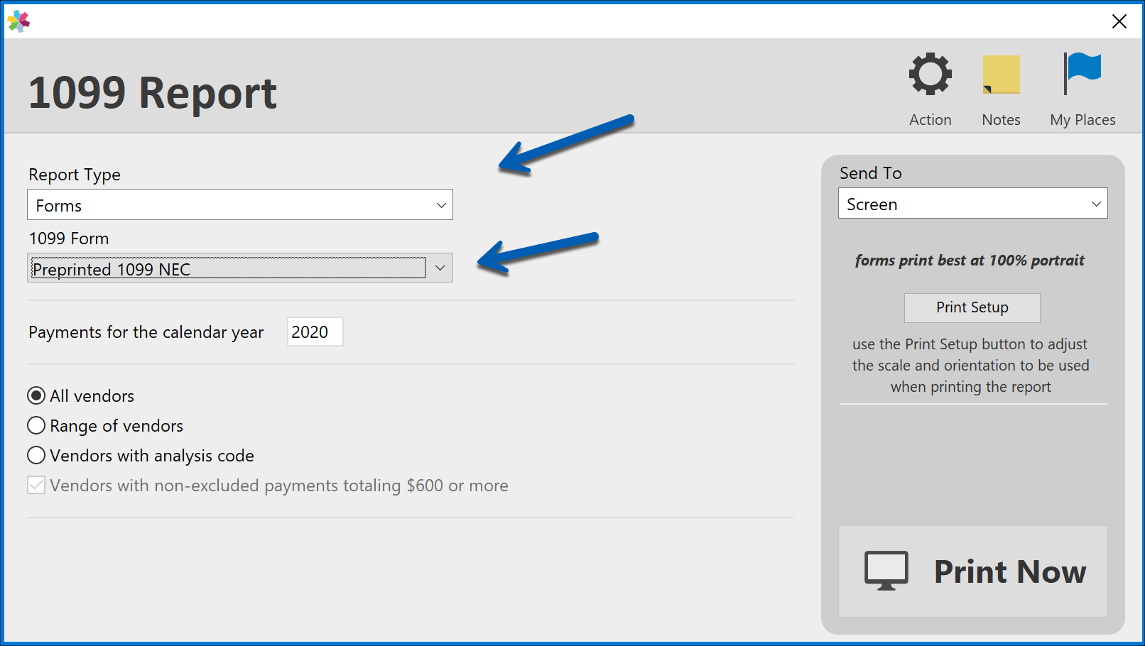 1099 NEC Form Printing : Accountek Solutions Inc