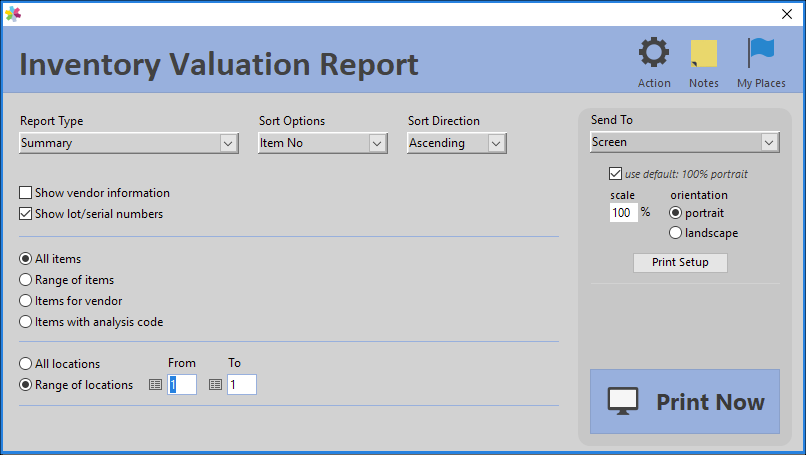 Inventory Valuation Report : Accountek Solutions Inc