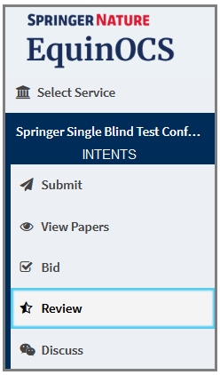 Bidders/Reviewers : Springer Nature Support