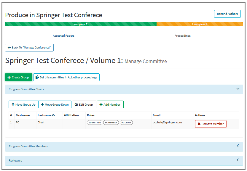 Project Organizers : Springer Nature Support