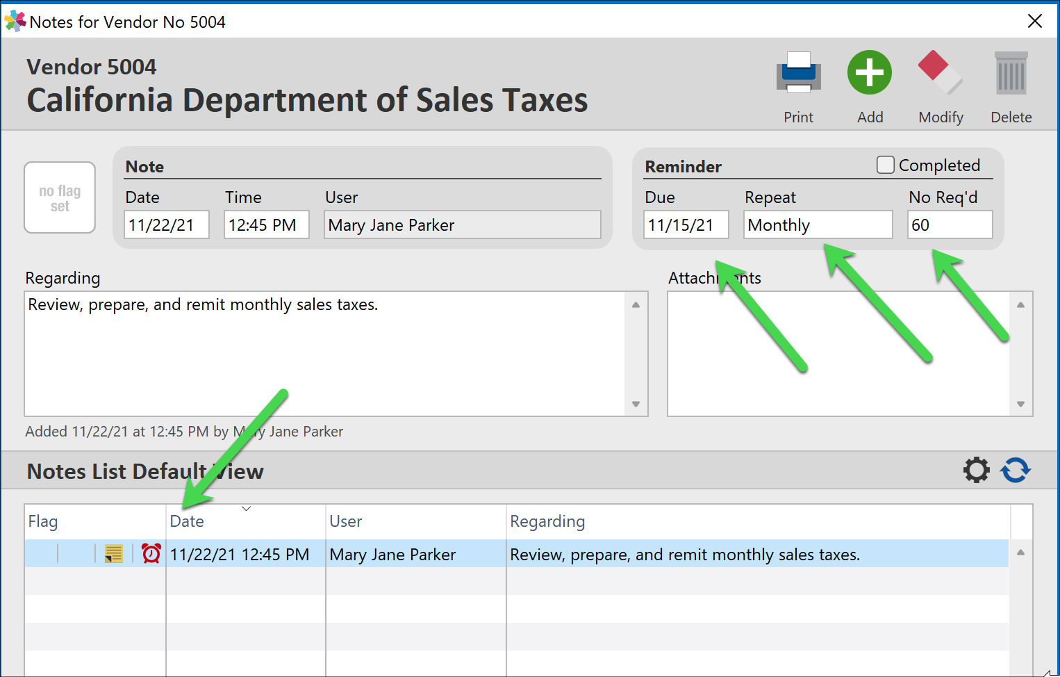Connected Accounting Reminders and Notifications : Accountek Solutions Inc