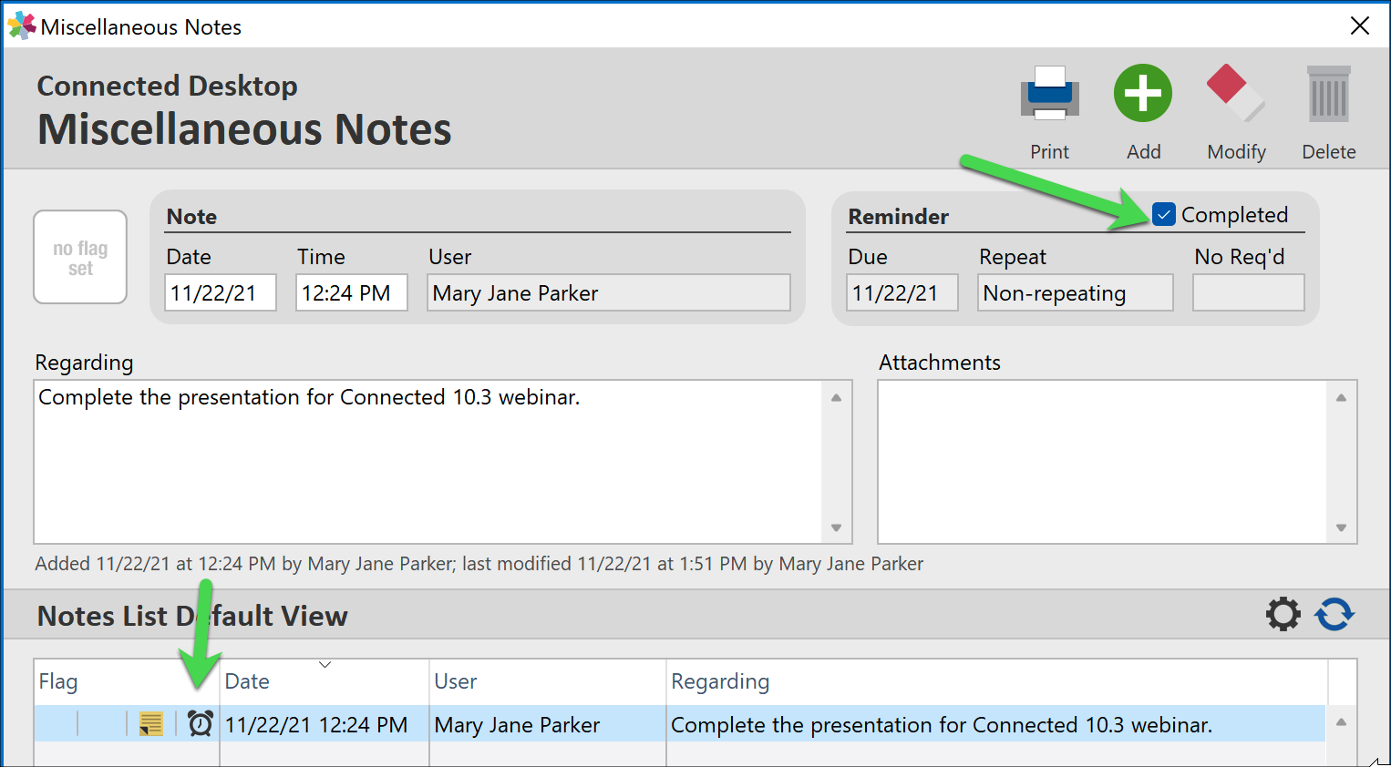 Connected Accounting Reminders and Notifications : Accountek Solutions Inc