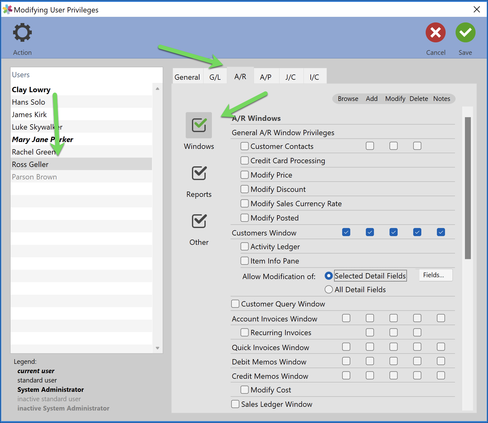 User Accounts and Access Privileges - Standard Passwords : Accountek ...