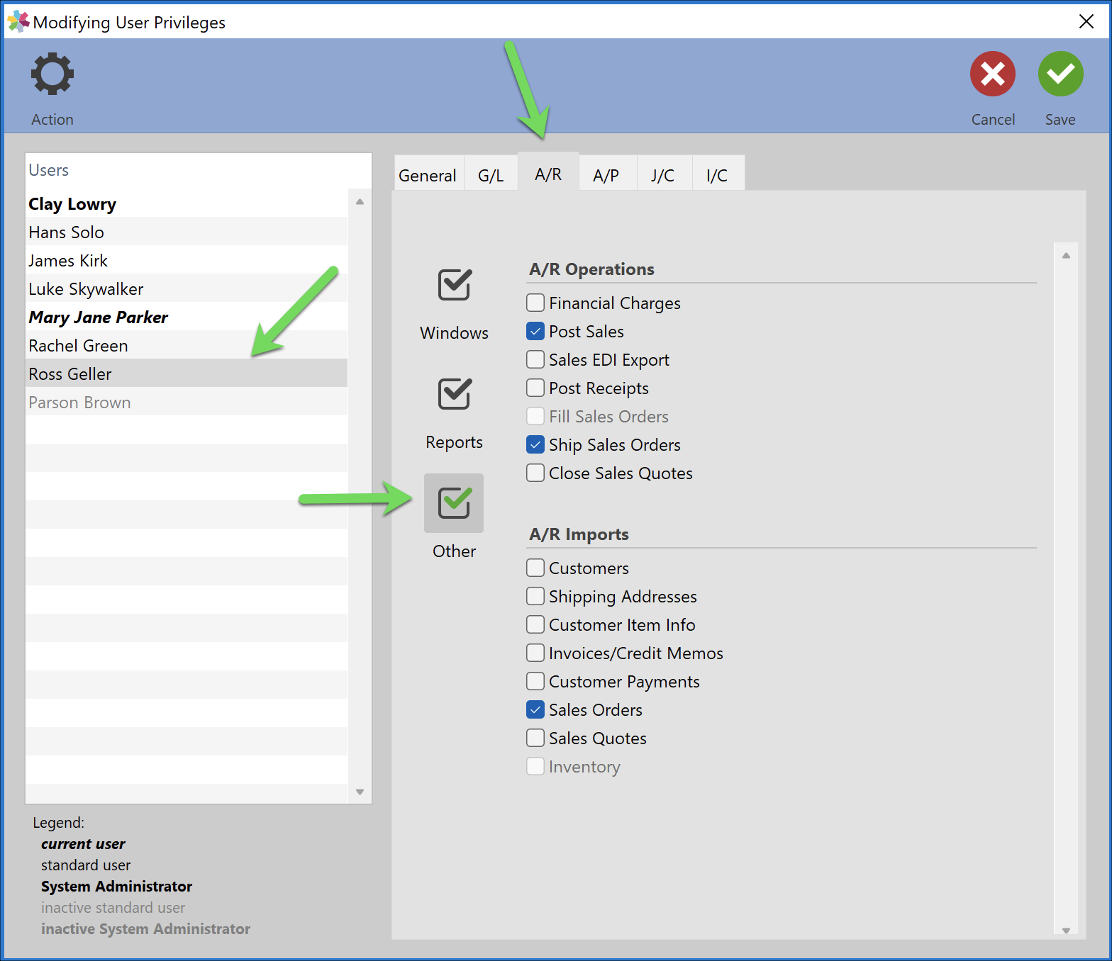 User Accounts and Access Privileges - Standard Passwords : Accountek ...