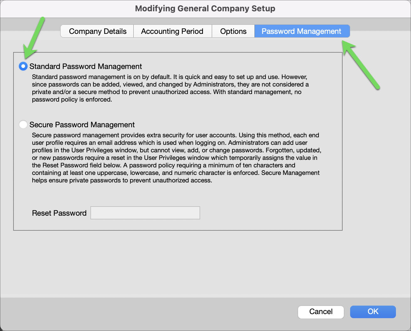 User Accounts and Access Privileges - Secure Passwords : Accountek ...