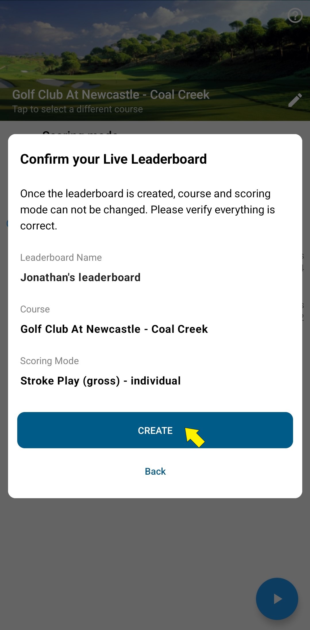 How do I set up a Live Leaderboard? : Golf Pad Support