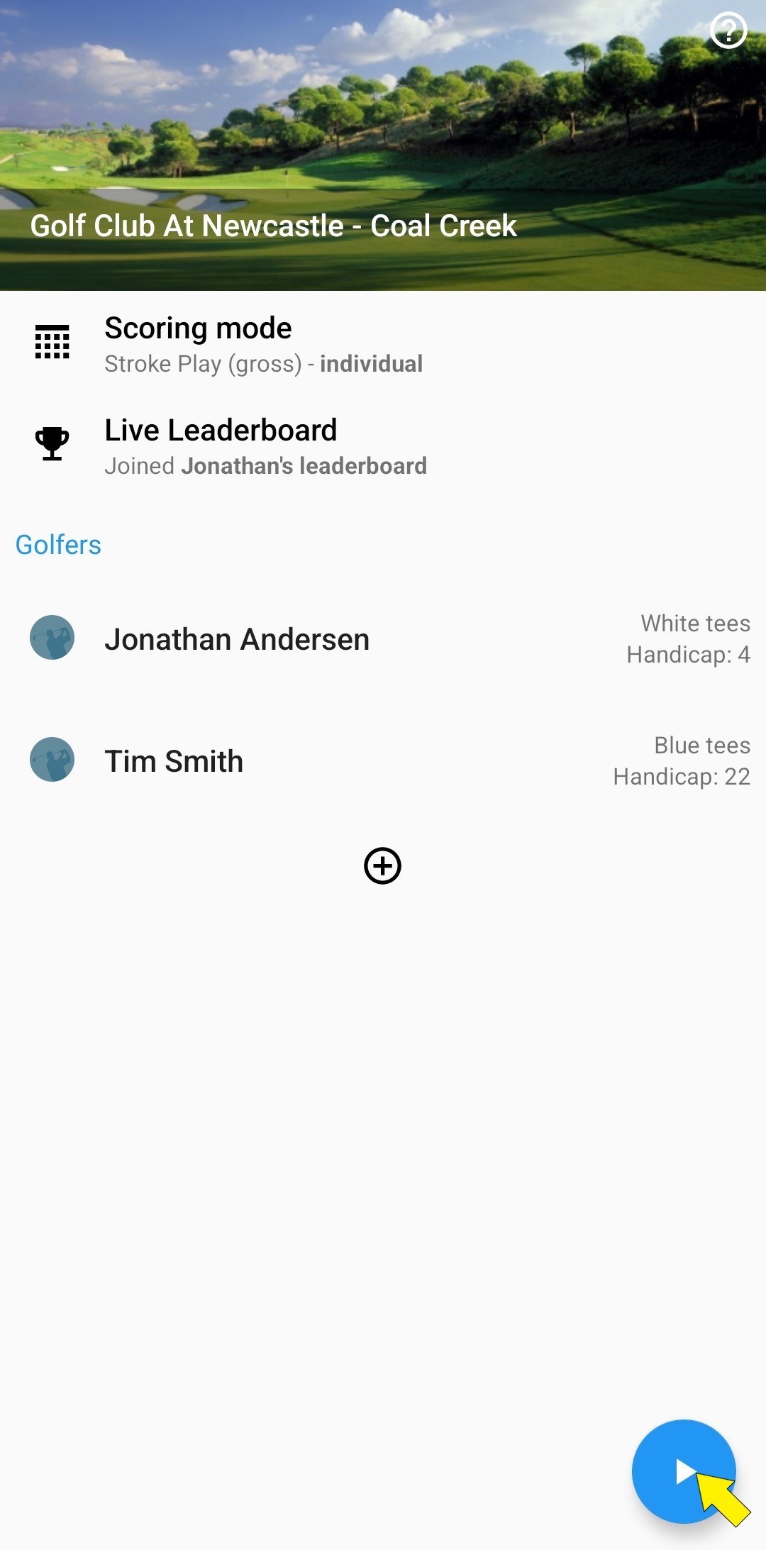 How do I set up a Live Leaderboard? : Golf Pad Support