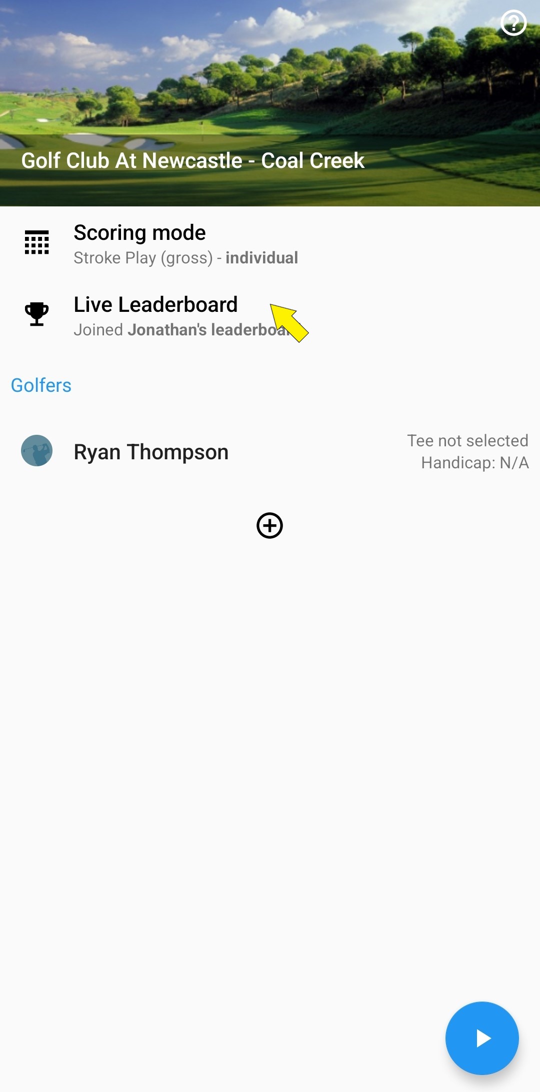 How do I join a Live Leaderboard? : Golf Pad Support