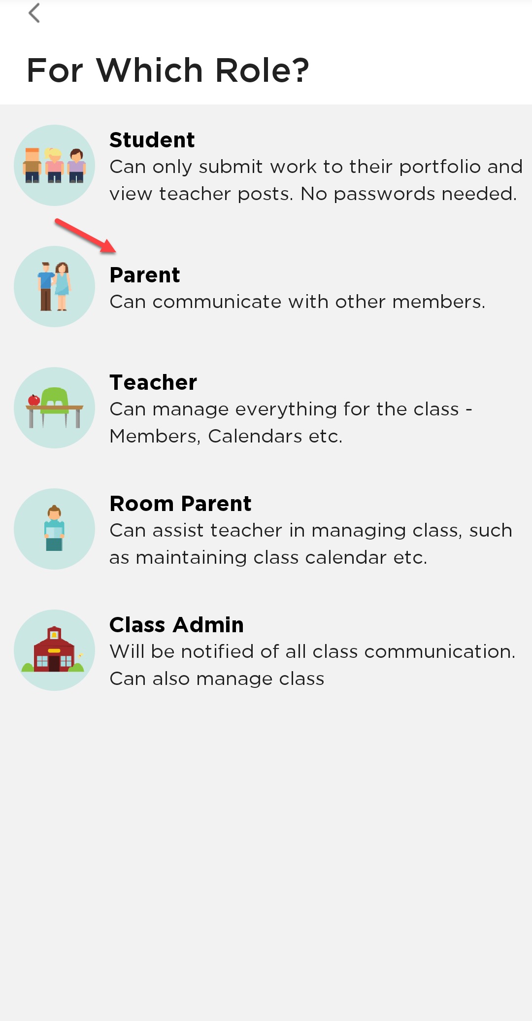 Printing Class Access Code for Parents : Helpdesk