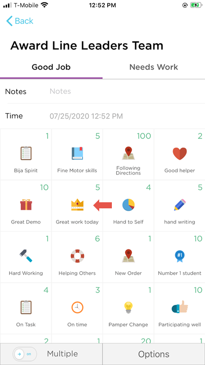 How to Give Interactions/Awards to a Team : Helpdesk