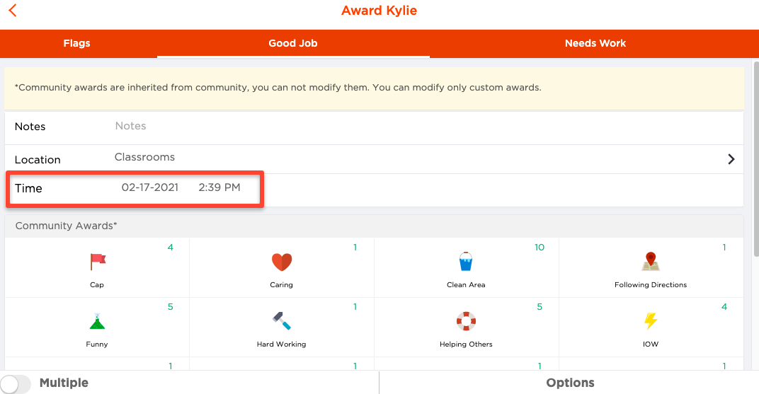 How to give interactions for previous dates/times : Helpdesk