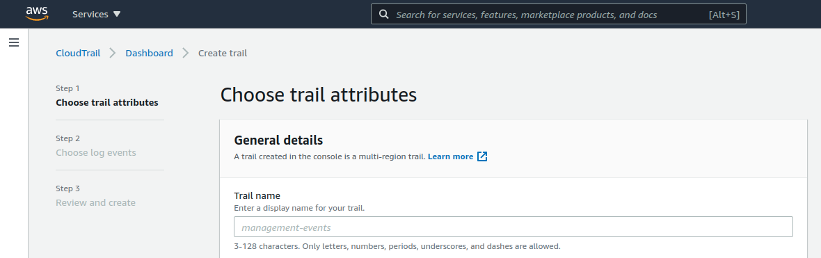 CloudTrail Policy Ensure CloudTrail is enabled in all regions : iCompaas Support