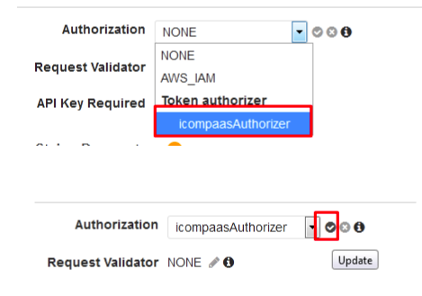 Ensure API Gateway has configured authorizers : iCompaas Support