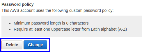 IAM password policy : iCompaas Support