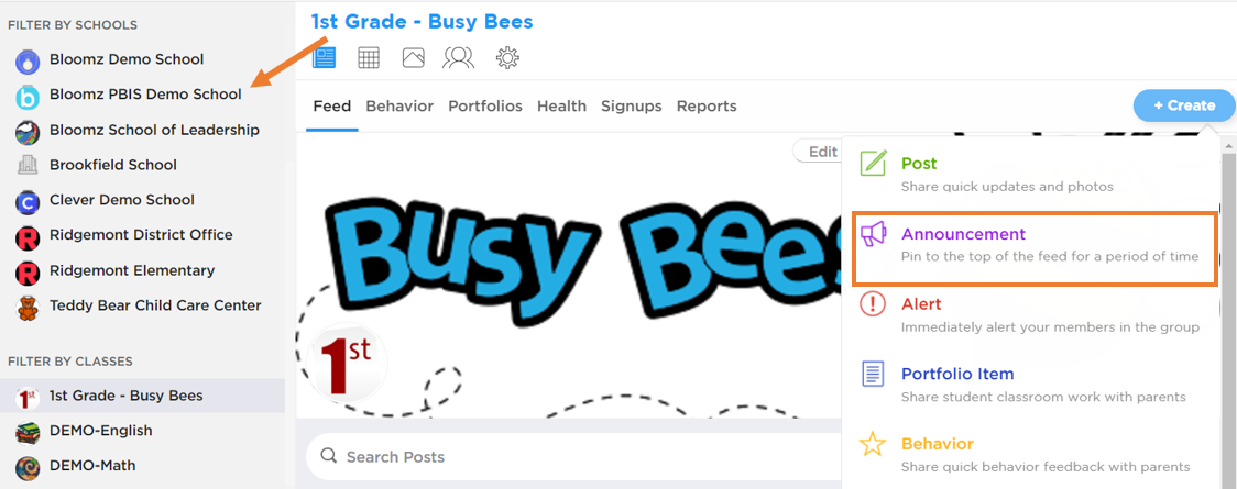 Posting Announcements : Helpdesk