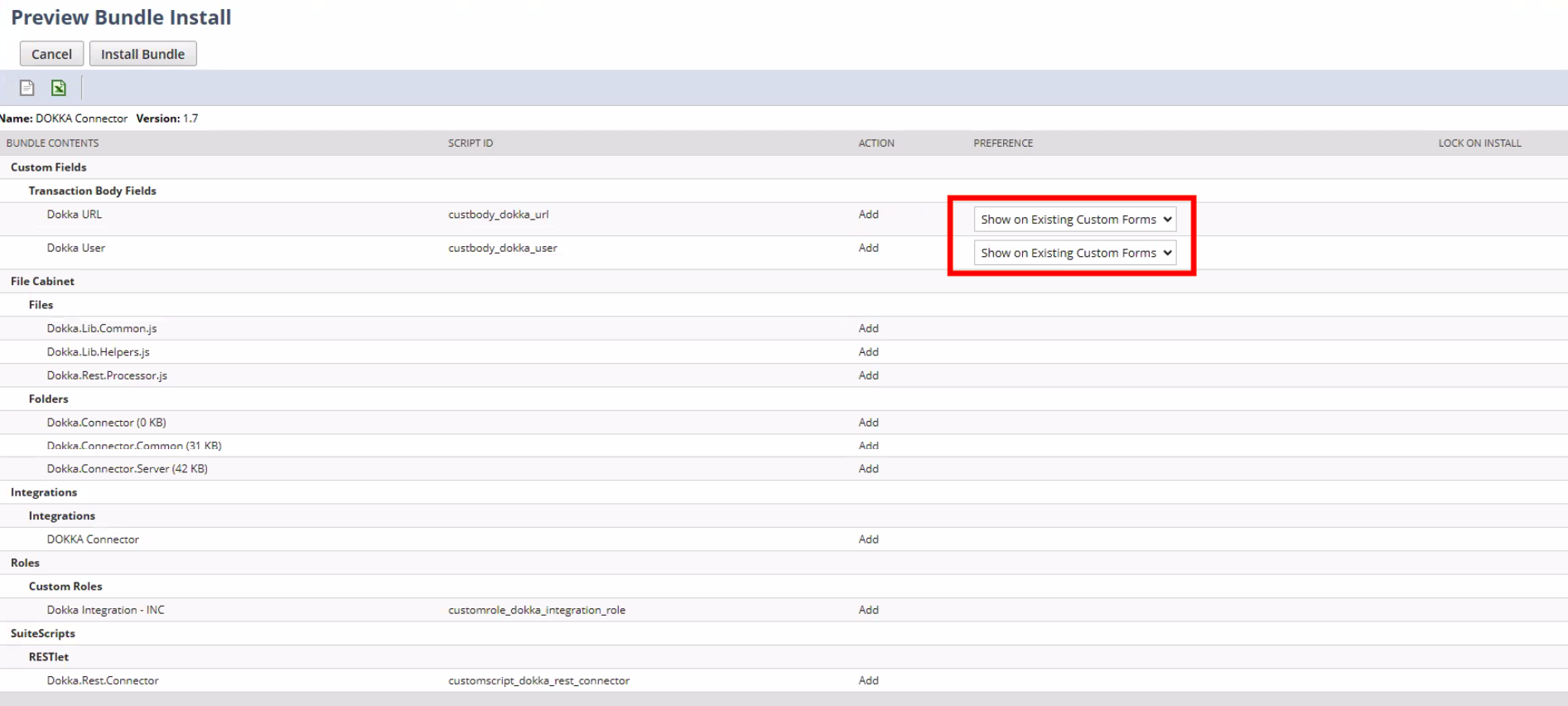 How to connect Netsuite to DOKKA : DOKKA