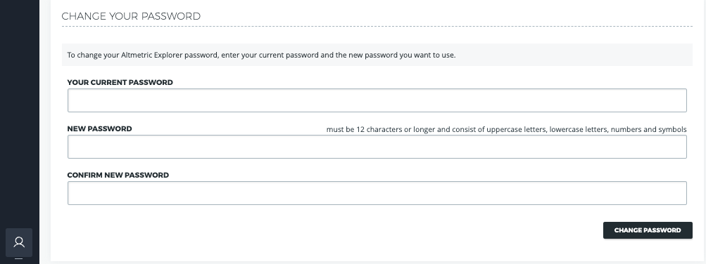 Login and account : Altmetric
