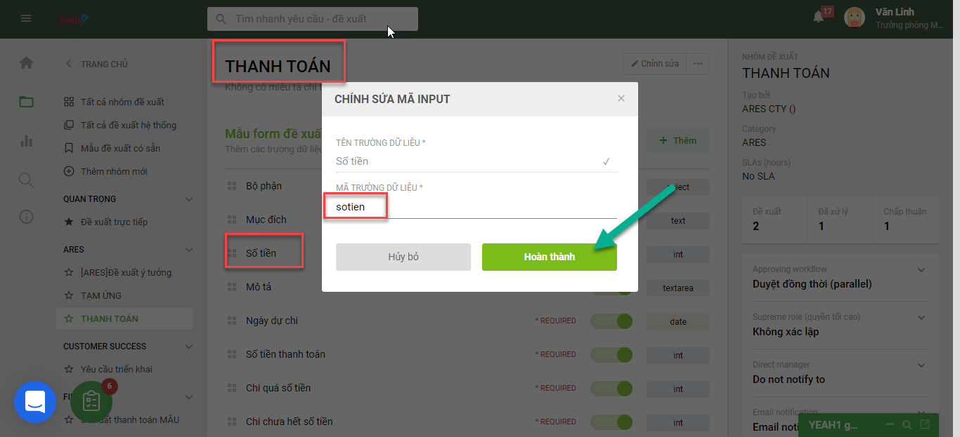 Base Request: Chuyển tiếp nội dung từ đề xuất này sang đề xuất khác ...