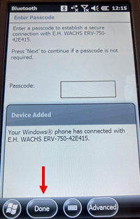 HC-100 Bluetooth Pairing : E.H. WACHS | Orbitalum