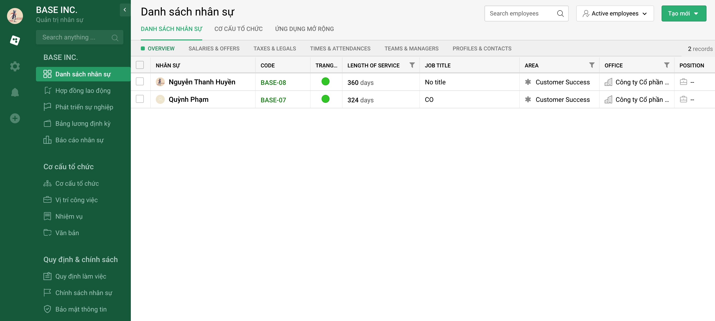 Base HRM - Cài đặt: Cách thiết lập chấm công qua Mobile : Base.vn
