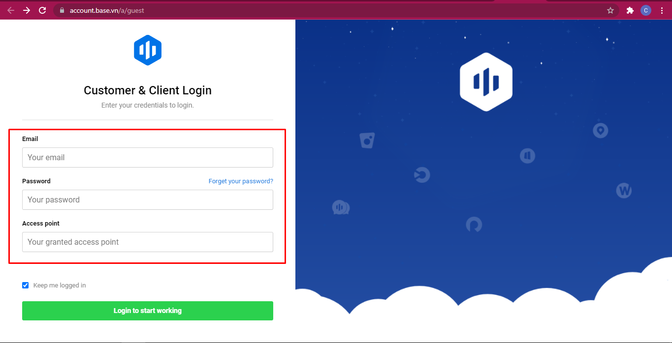 Base Account: Cách tạo và phân quyền sử dụng tài khoản khách : Base.vn