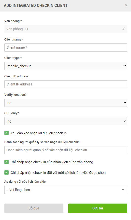 Base HRM - Cài đặt: Cách thiết lập chấm công qua Mobile : Base.vn
